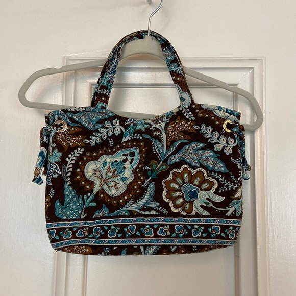 Vera Bradley | Bags | Vera Bradley Small Tote Style Bag In Java Blue ...